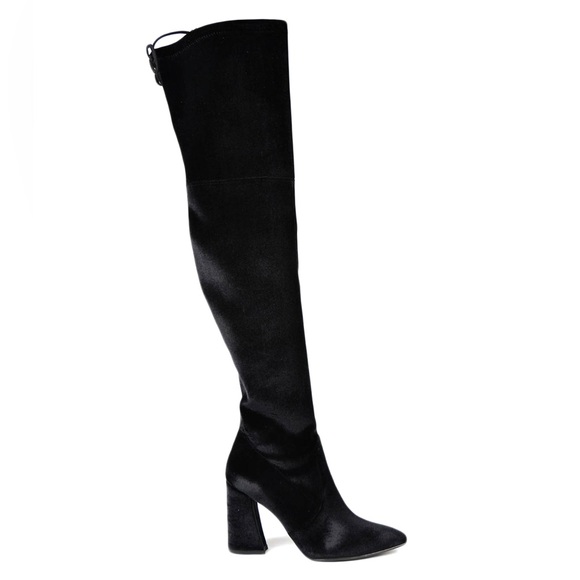 Stuart Weitzman | Shoes | Nib Stuart Weitzman Over Knee Thigh Velvet Black Otk Boots Highland ...
